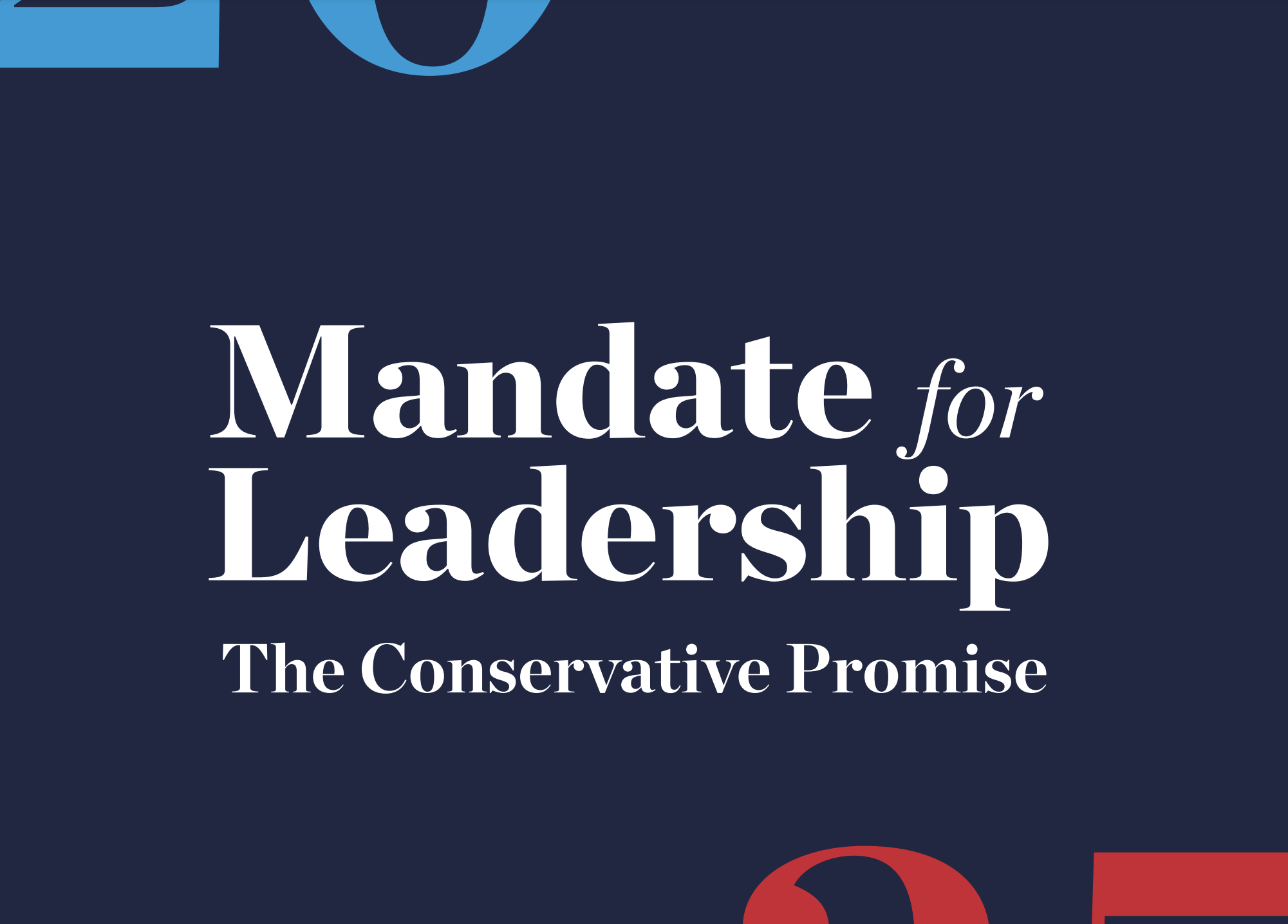 Mandate for Leadership: the Conservative Promise – HINT Magazine